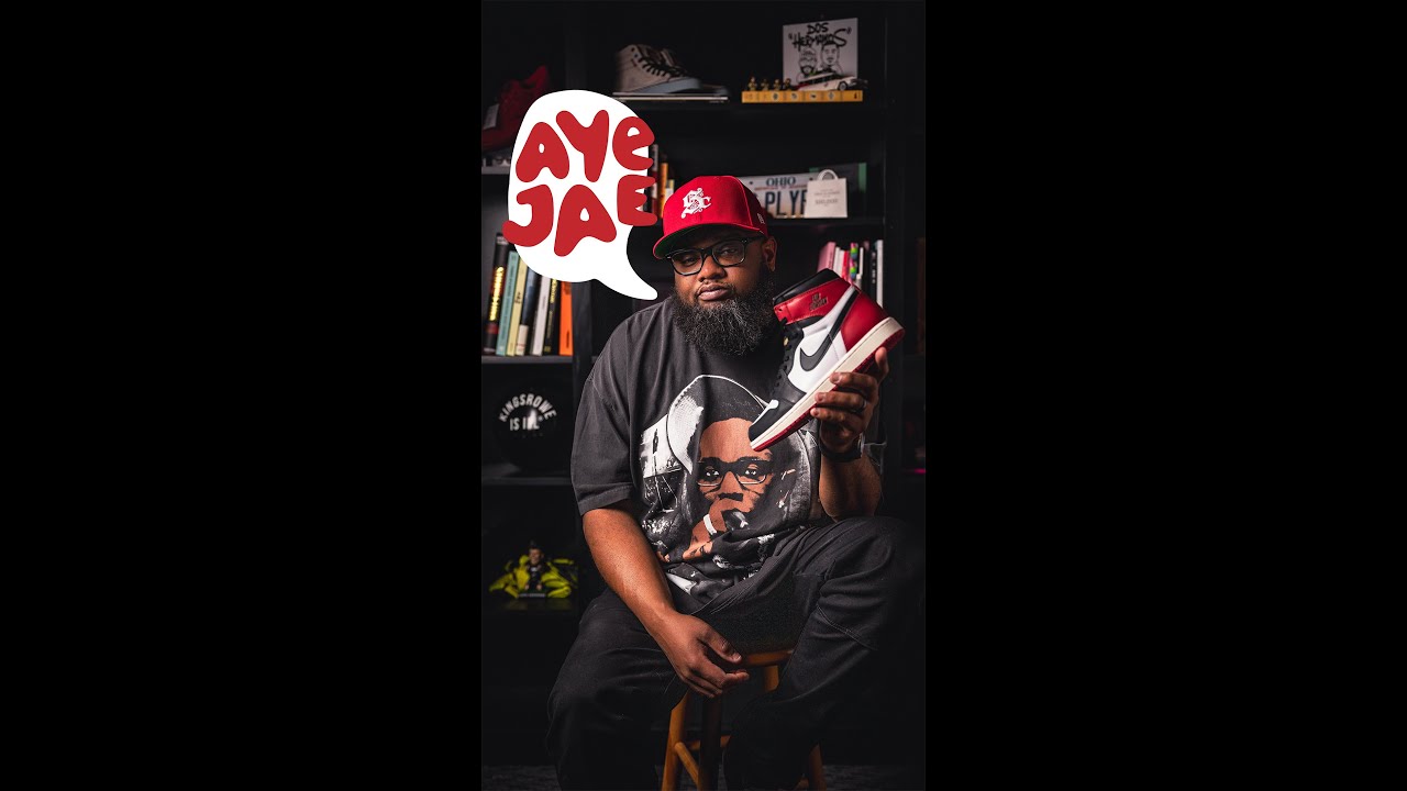 Aye Jae! | Air Jordan 1 High OG Reimagined 'Black Toe' - YouTube