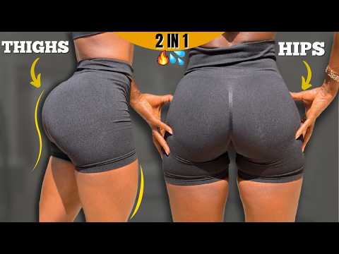 CURVIER WIDER HIPS, SIDE BOOTY & THICKER THIGH Without Equipment | Get ROUND GLUTES At Home