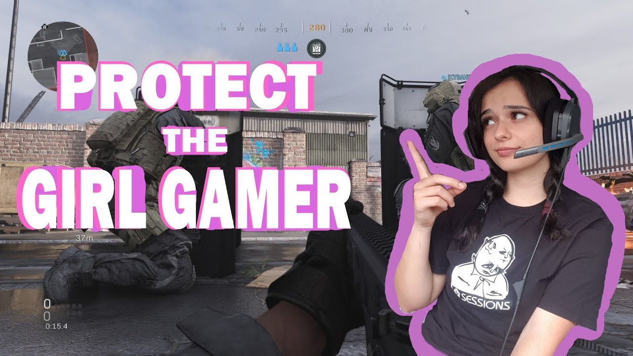 MISSION PROTECT THE GAMER GIRL!?!? Modern Warfare - YouTube