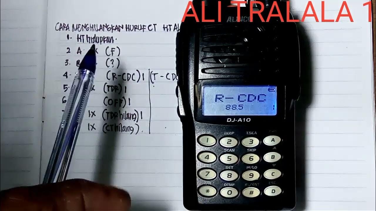 Cara menghilangkan huruf CT Ht Alinco DJ A10@alitralala1460 - YouTube