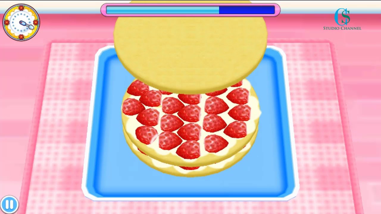 Decorated Cake I Cooking with Cooking Mama! - YouTube