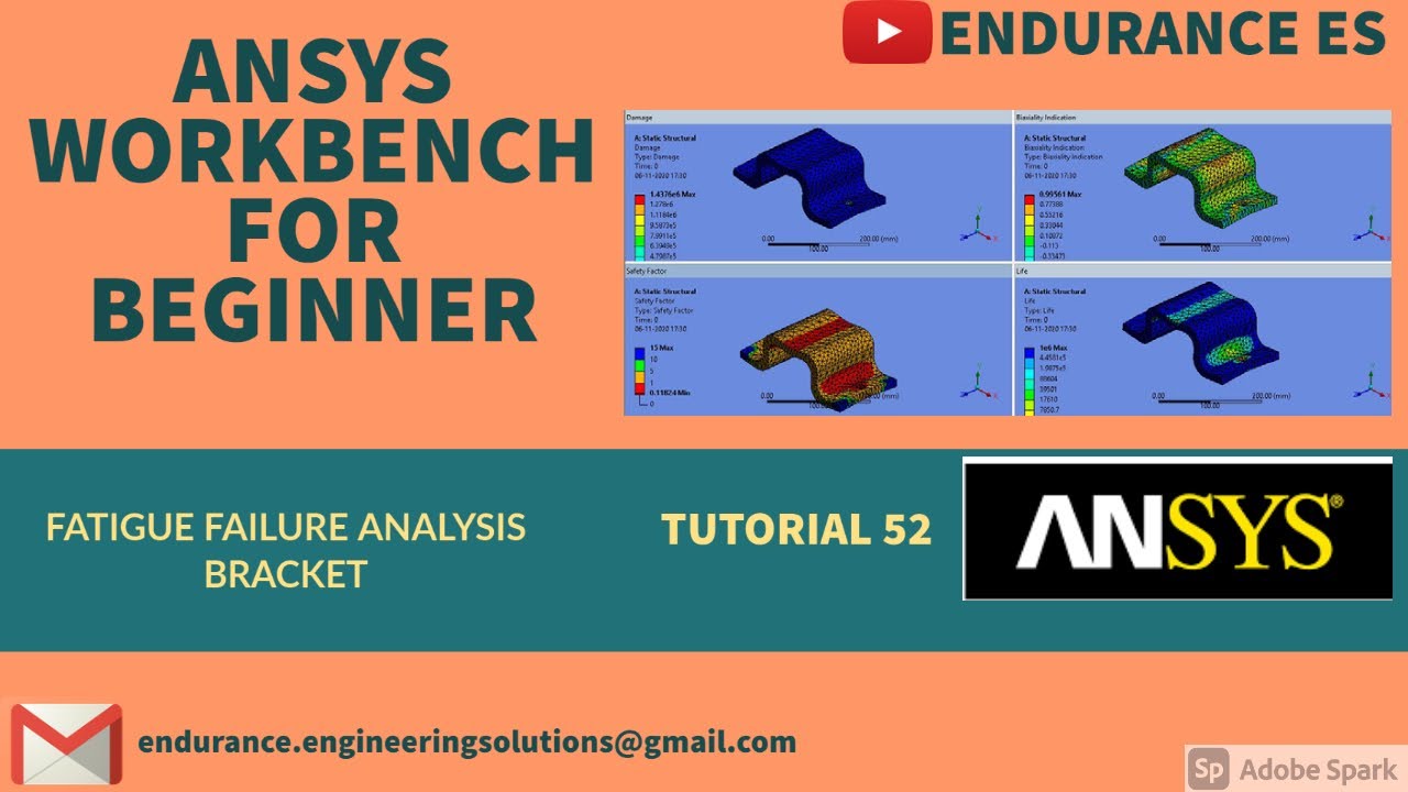 ANSYS Fatigue Analysis of Bracket| Fatigue Failure | Fatigue Life ...