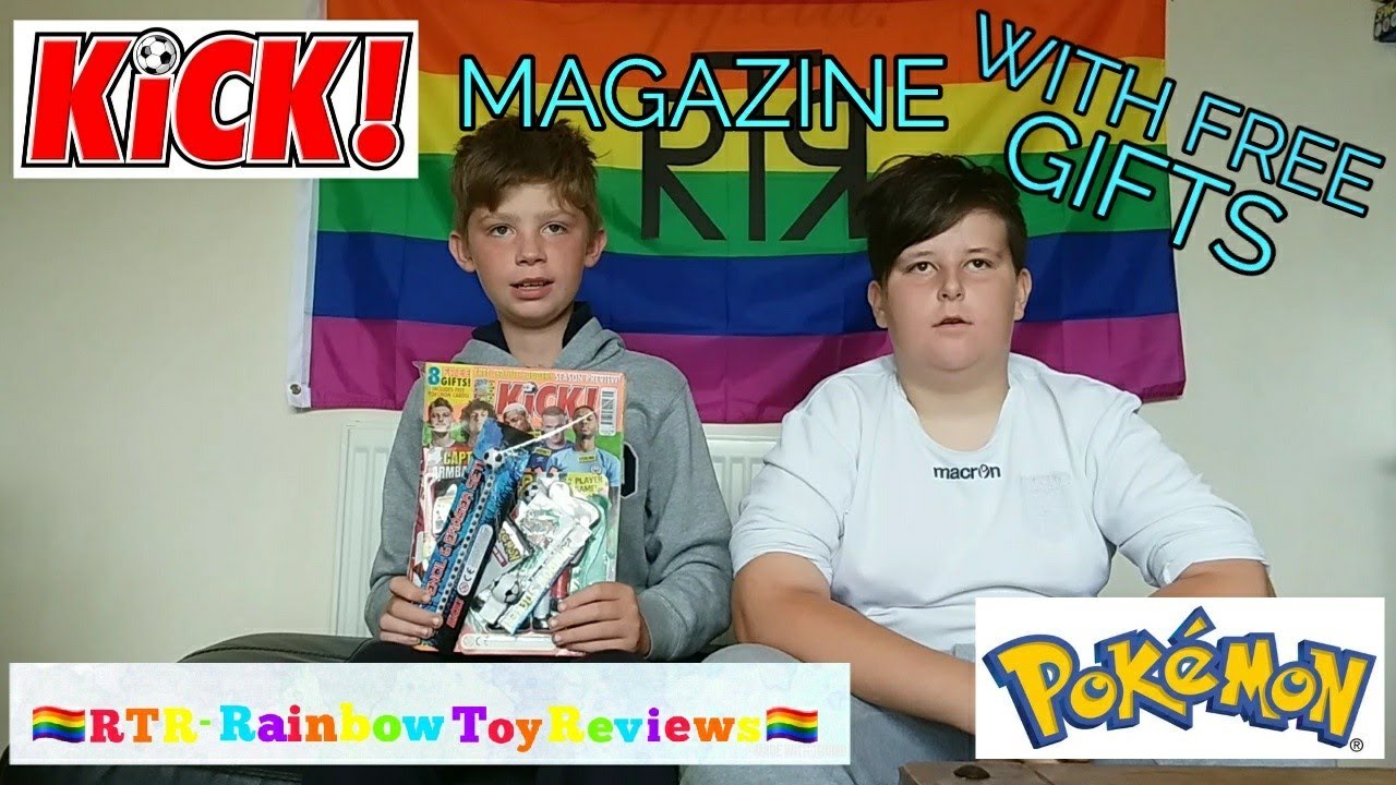 Kick Magazine With Free Gifts Including Pokemon Cards!!! - YouTube