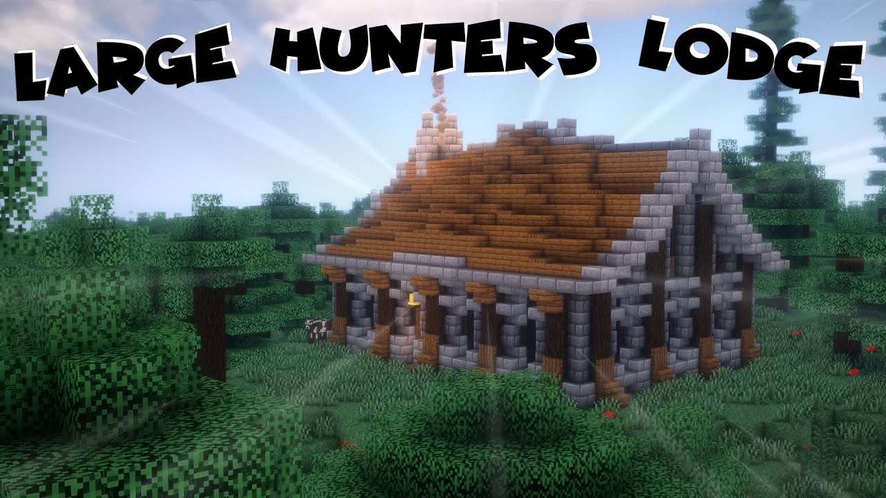 Minecraft Tutorial | Large Hunters Lodge - YouTube