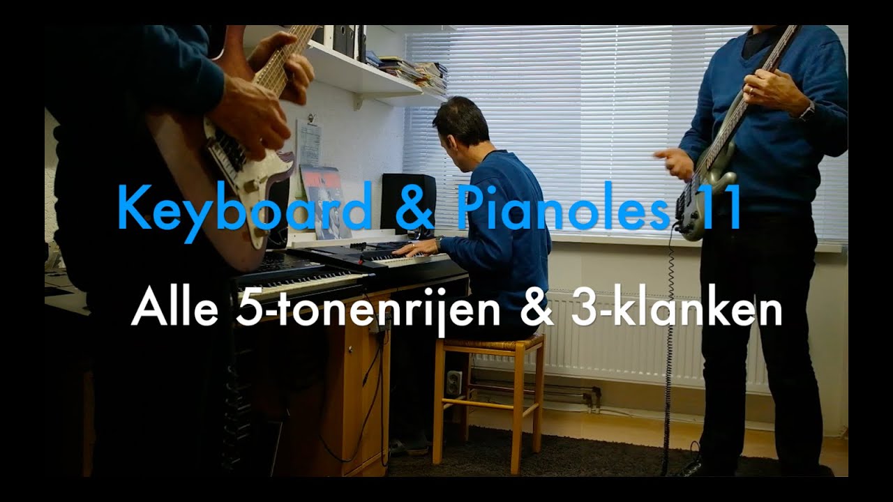 keyboard en pianoles 11 alle 5 tonenrijen en 3 klanken john evers muzieklesuden online ...