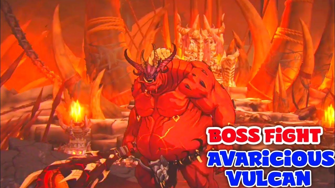 Boss Fight !! Avaricious Vulcan The Leader Of Lower Floor Solo Leveling ...