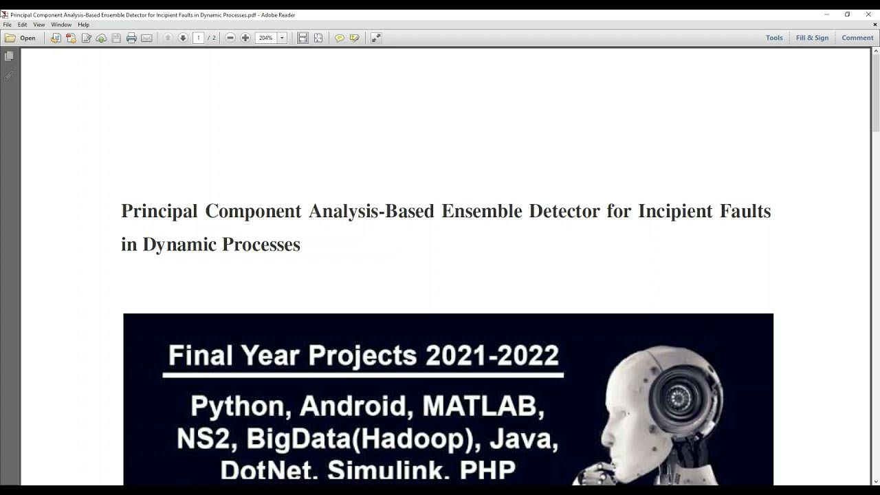 Principal Component Analysis Based Ensemble Detector for Incipient Faults in Dynamic Processes ...