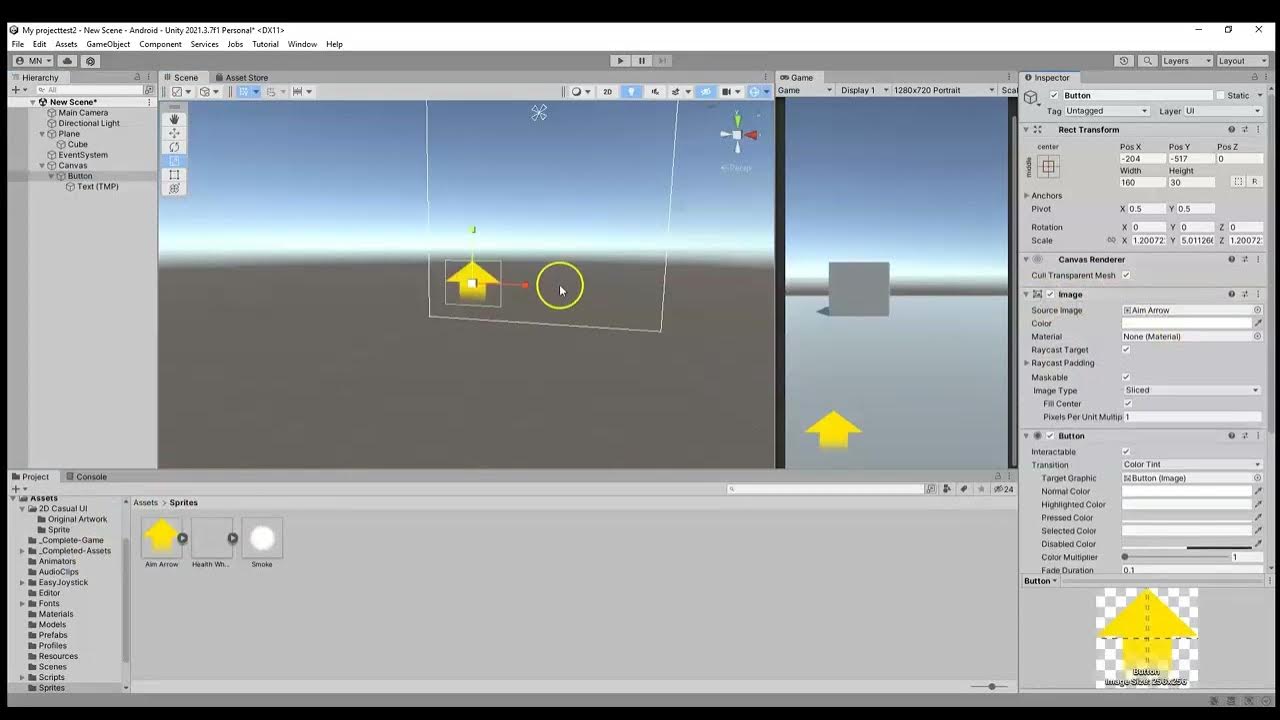 How to Add Image to a UI Button in Unity | Unity Tutorials - YouTube