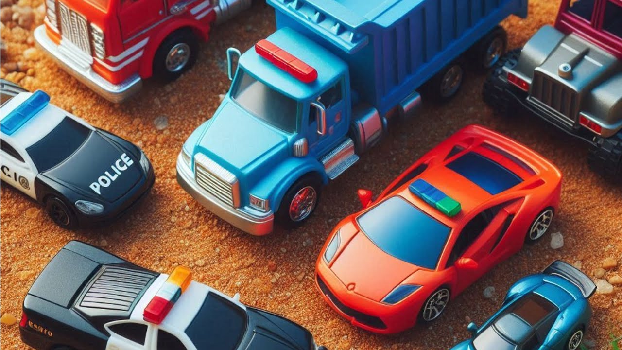 🚗💨 Mega Machines! Police 🚔, Speedster🏎️, Garbage Truck🚛, Pickup🚙. Epic ...