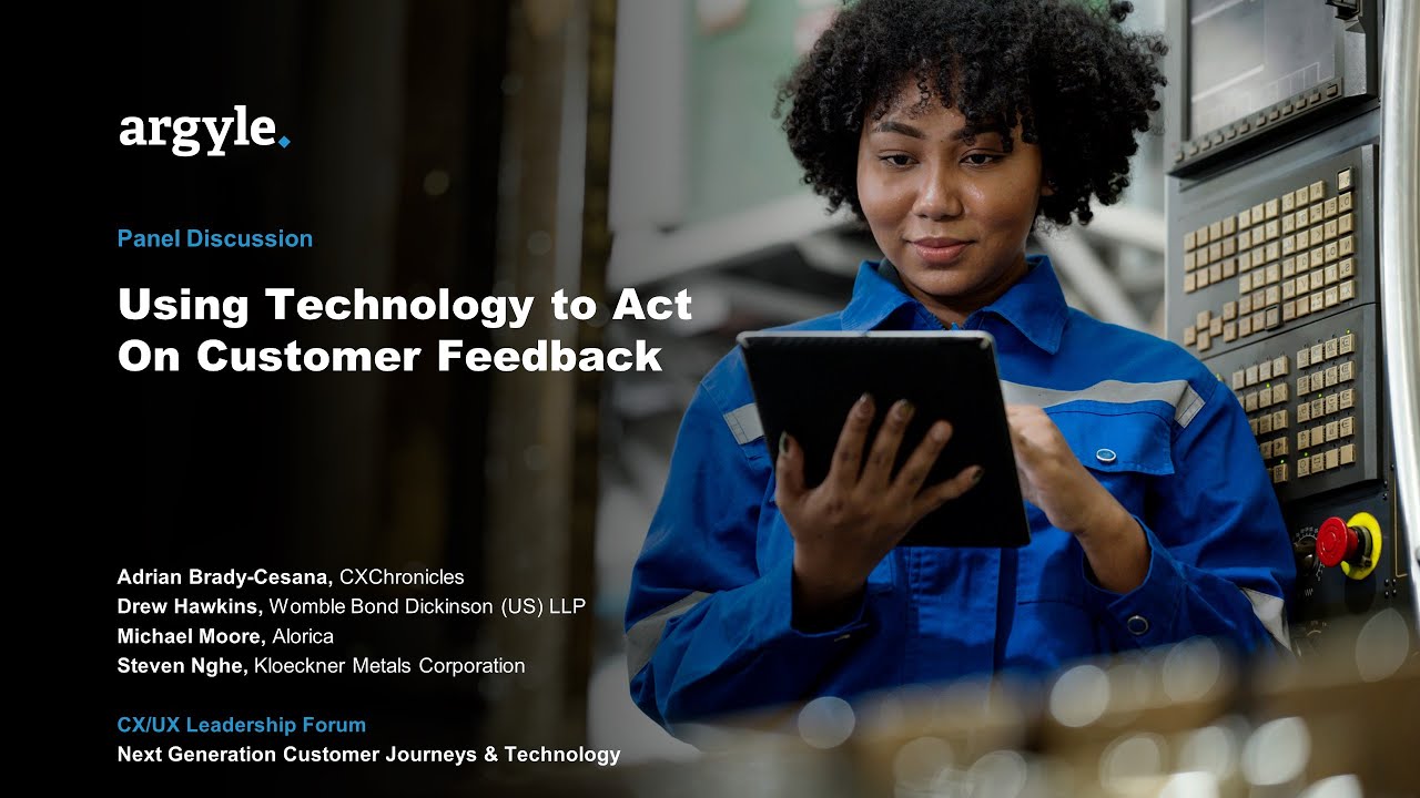 PANEL DISCUSSION: Using Technology to Act On Customer Feedback - YouTube