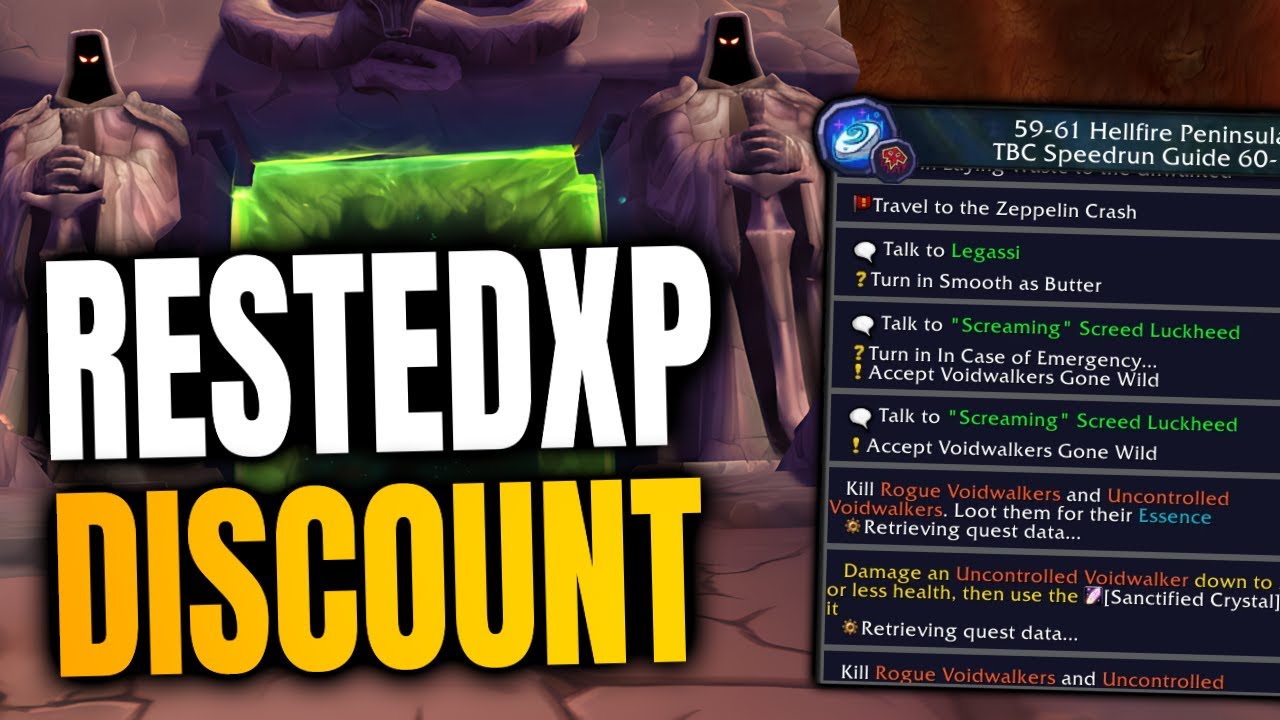 Restedxp Discount Code promotion - Working for TBC, Classic, Hardcore ...