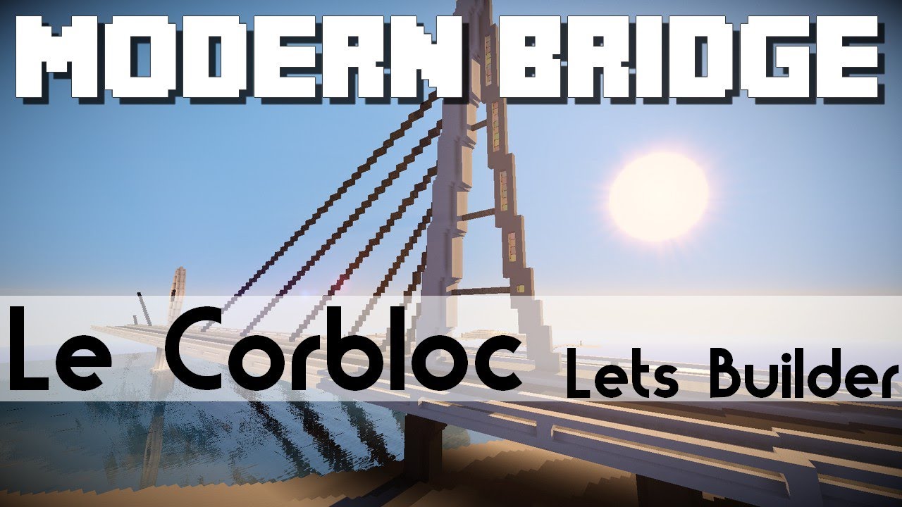 Minecraft - Modern Bridge - YouTube