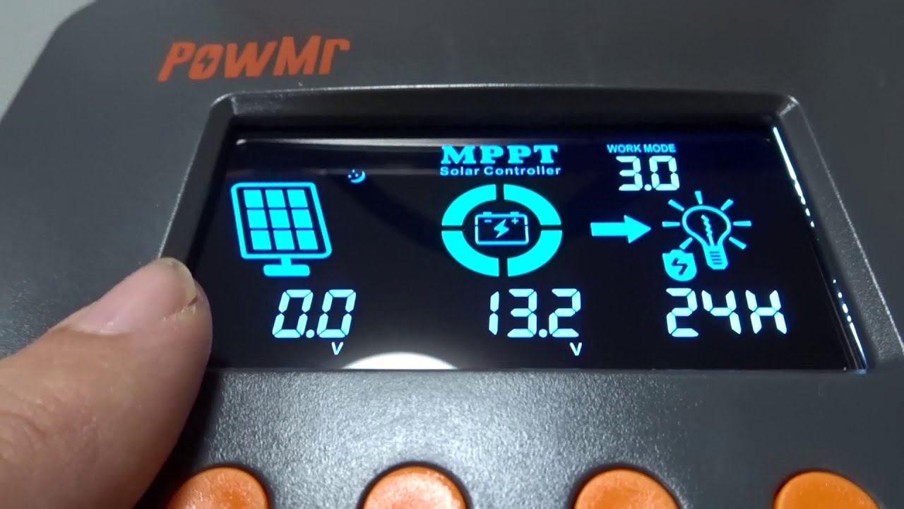 Solar controller MPPT 60A PowMr - YouTube