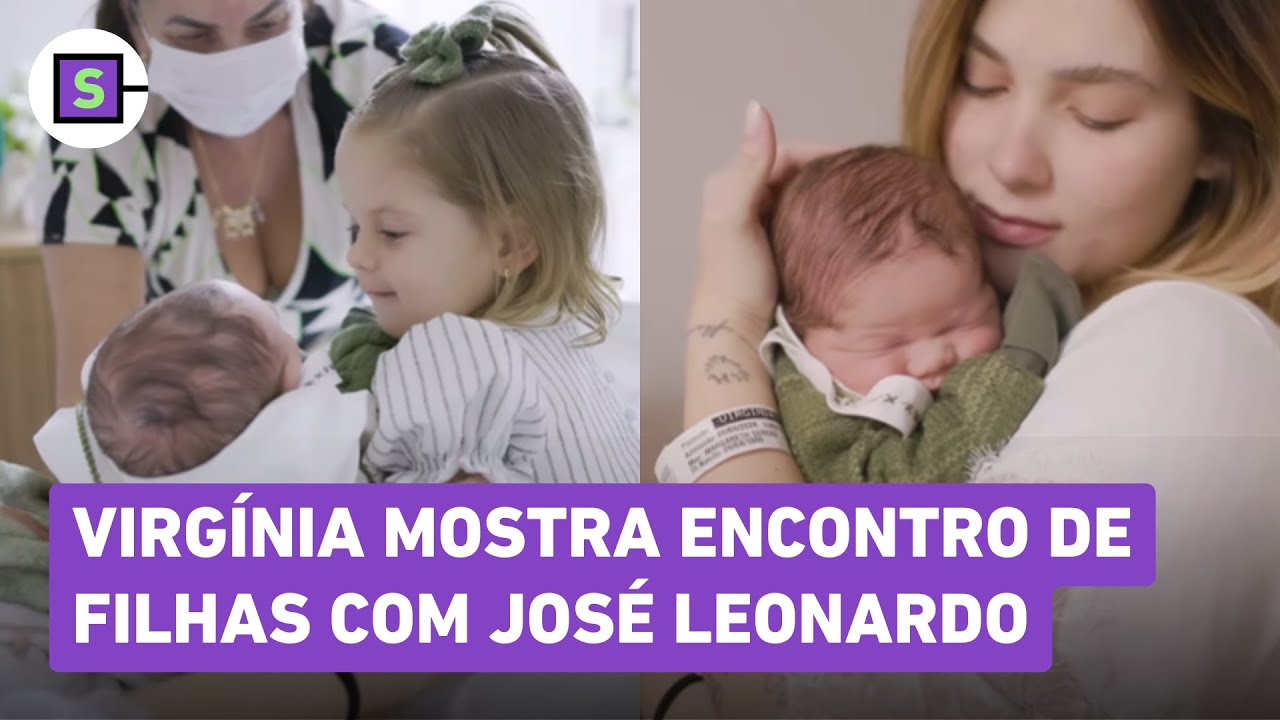 Virgínia mostra encontro de suas filhas Maria Alice e Maria Flor com o ...