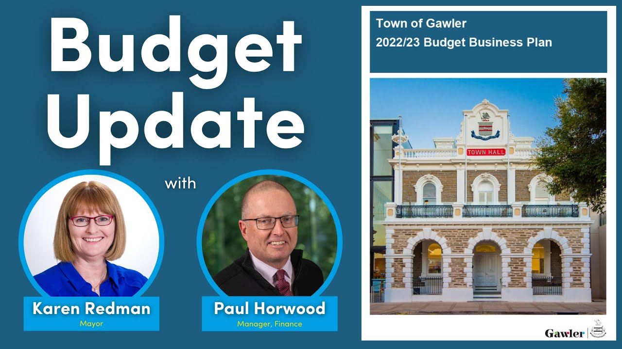 Town of Gawler Draft 2022/23 Annual Budget Update - YouTube