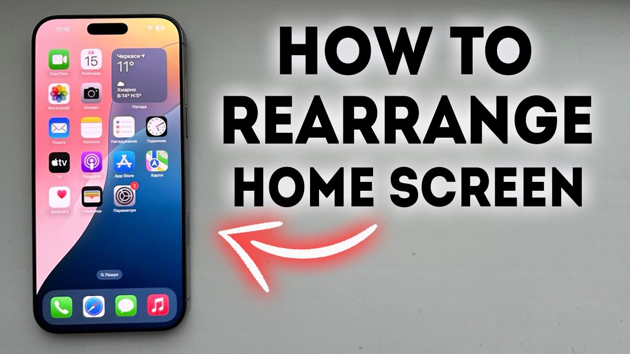 iPhone 16/16 Pro Max: How To Rearrange Home Screen - Full Guide - YouTube