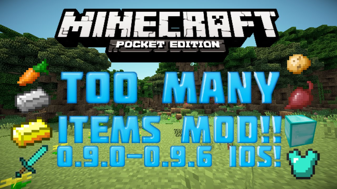 Too Many Items Mod Minecraft Pocket Edition! - YouTube