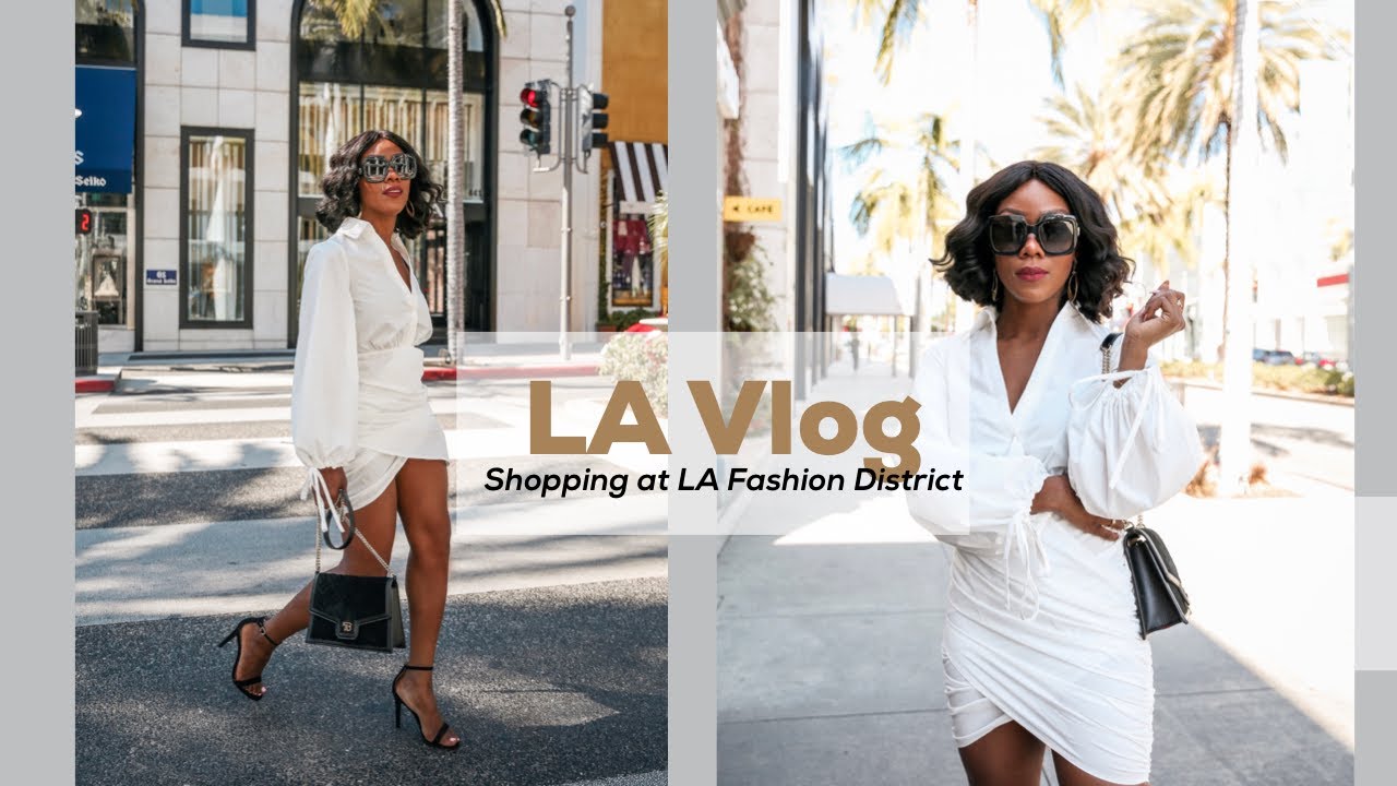 LA VLOG | Shop with me at LA Fashion District 2021 - YouTube