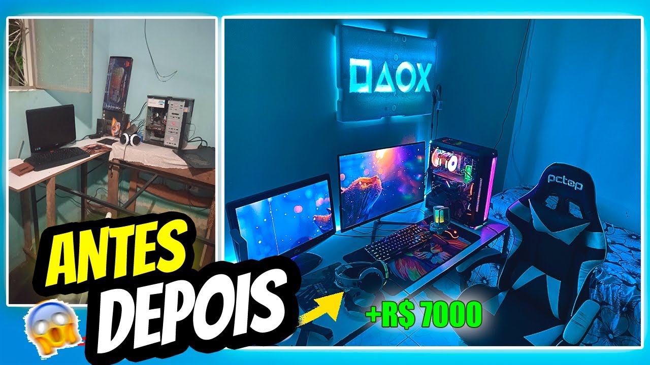 A EVOLUÇÃO DO MEU SETUP GAMER! *Um sonho realizado🙏🏾 ️* - YouTube
