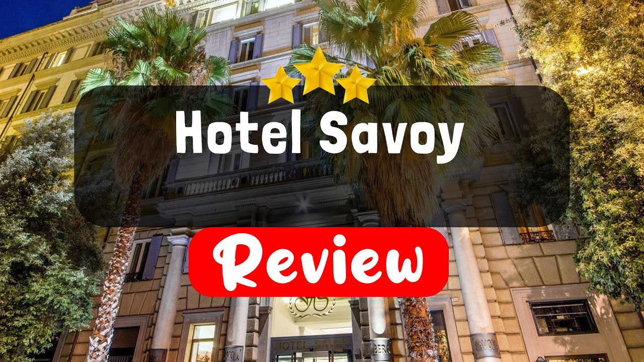 Hotel Savoy Rome Review - Should You Stay At This Hotel? - YouTube