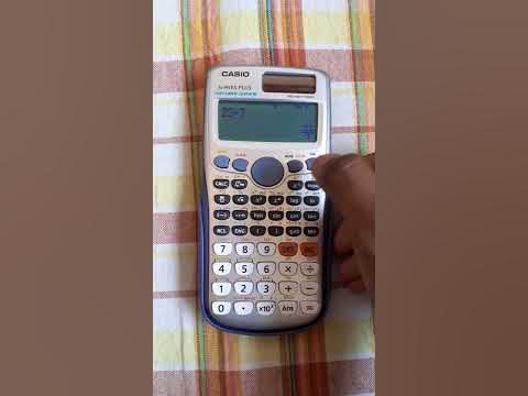 Obtaining a fraction instead of obtaining decimal number in fx-991ES PLUS calculator - YouTube