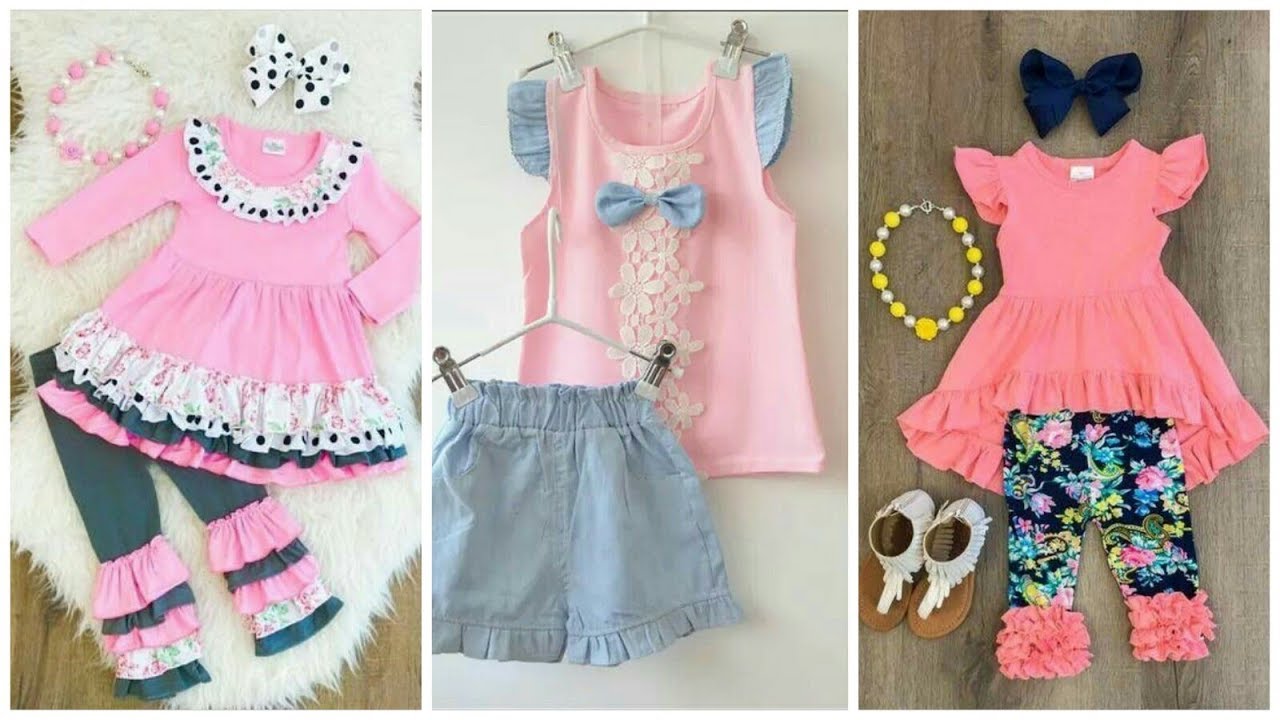 Latest kids summer dresses designs Easy Stiching At home - YouTube