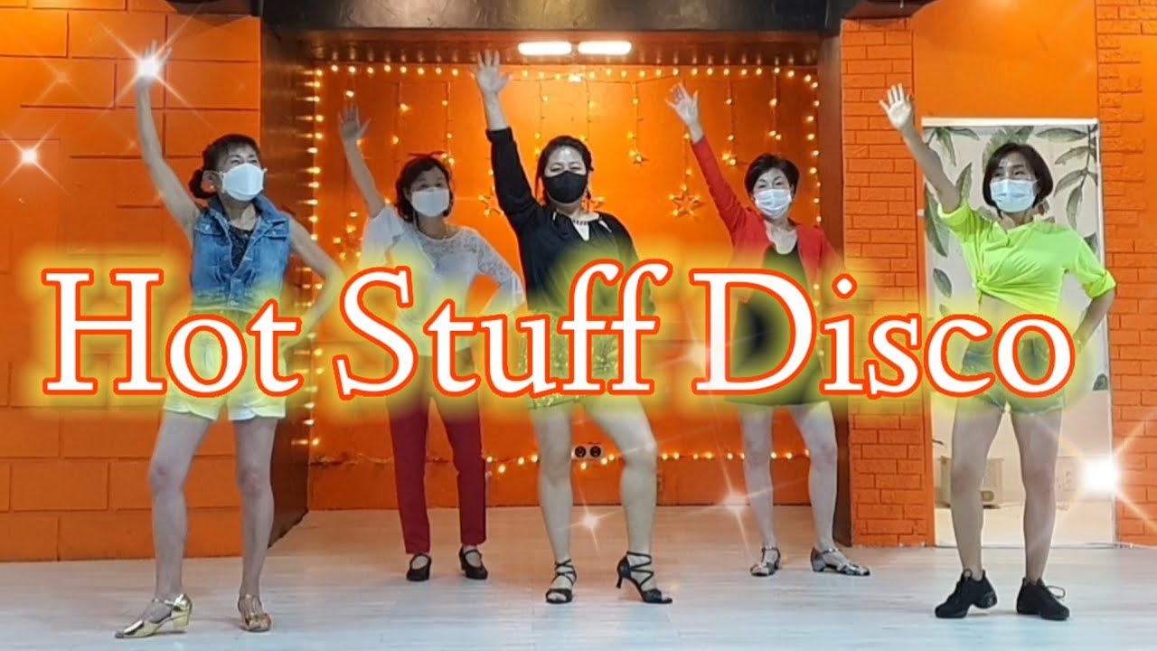 Hot Stuff Disco line dance - YouTube