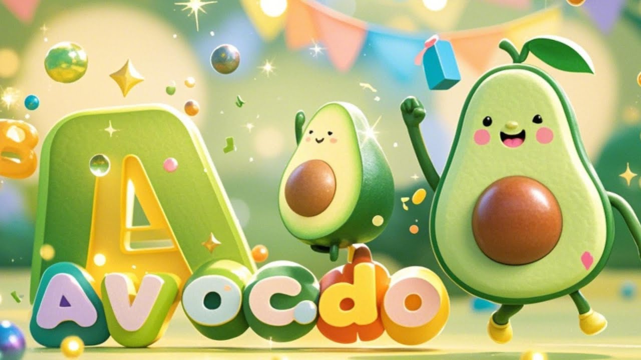 Learn Alphabets with Fun! | Bouncing Letters and Fruits for Kids - YouTube