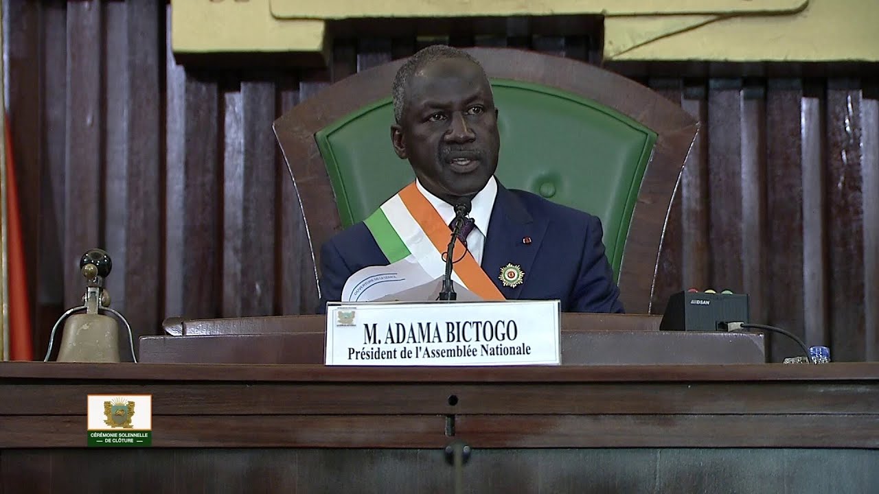 Assemblée nationale: Discours d'Adama Bictogo à la cérémonie de clôture ...