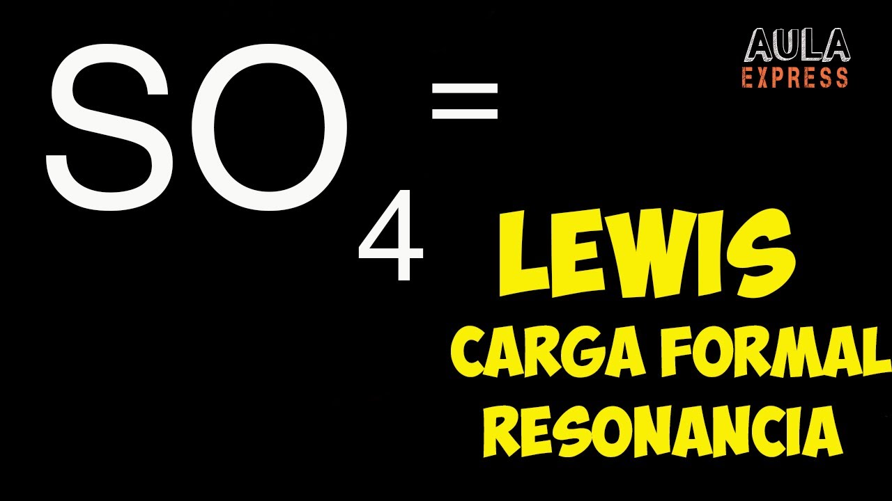 QUIMICA Estructura de Lewis Sulfato SO4(-2) Expansión Octeto Resonancia ...