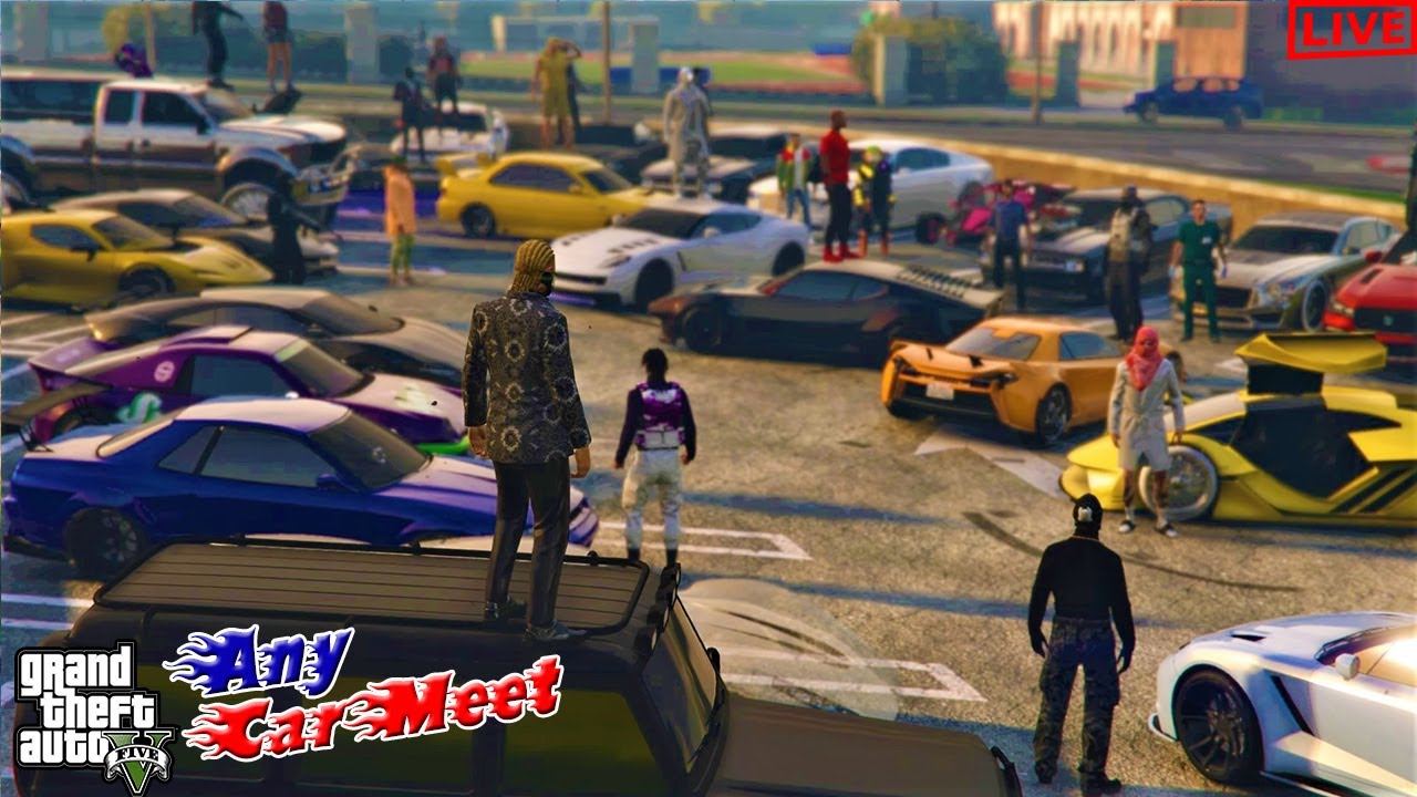 GTA 5 ONLINE LIVE CAR MEET| CAR SHOW | CRUISE | RP | DRAG RACES Ps4 ...