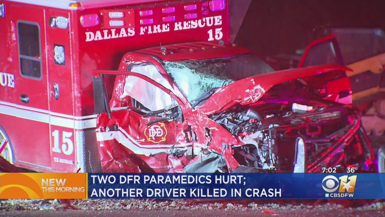 Man Crashes Into Dallas Fire-Rescue Ambulance, Killing Him And Injuring ...