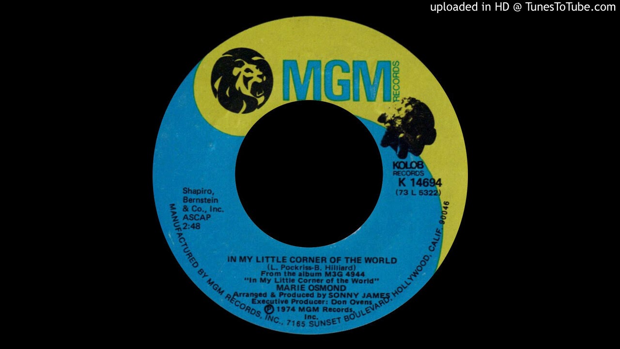 Marie Osmond - In My Little Corner Of The World - (45)(2.48) - (2 ...