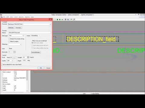 Tekla Structures 2016i-Tutorial-10_Create GA Drawing Template Part-2 (Revision Template) - YouTube