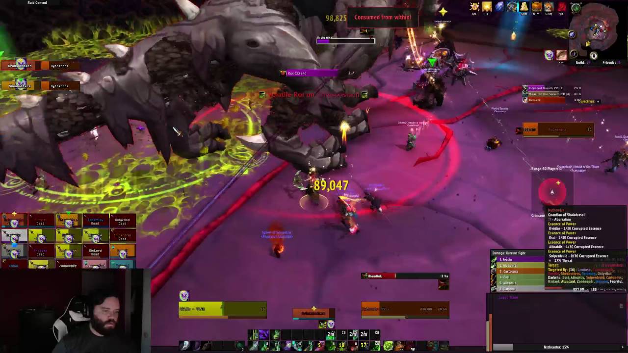 WoW Emerald Nightmare Day 3 Raid. Nythendra Down! Heroic Dragons of ...