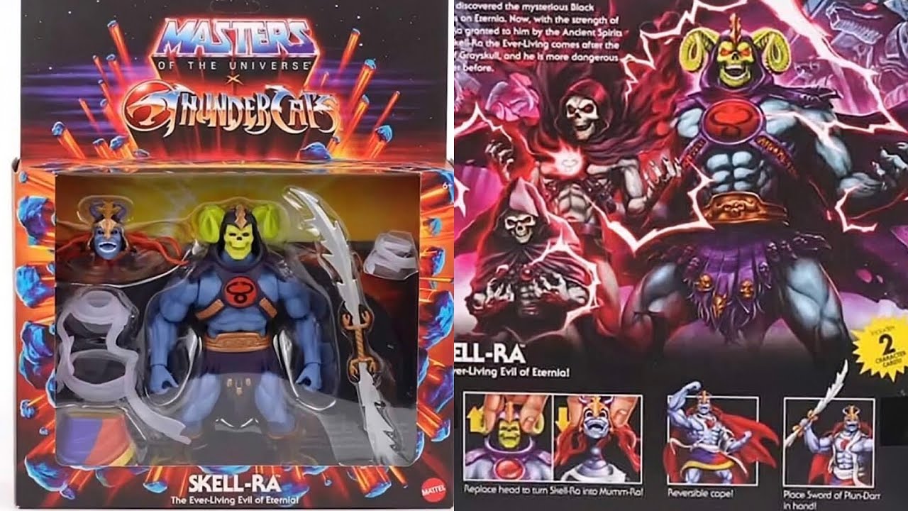 New Thundercats & Masters of the Universe Skell-Ra package artwork ...