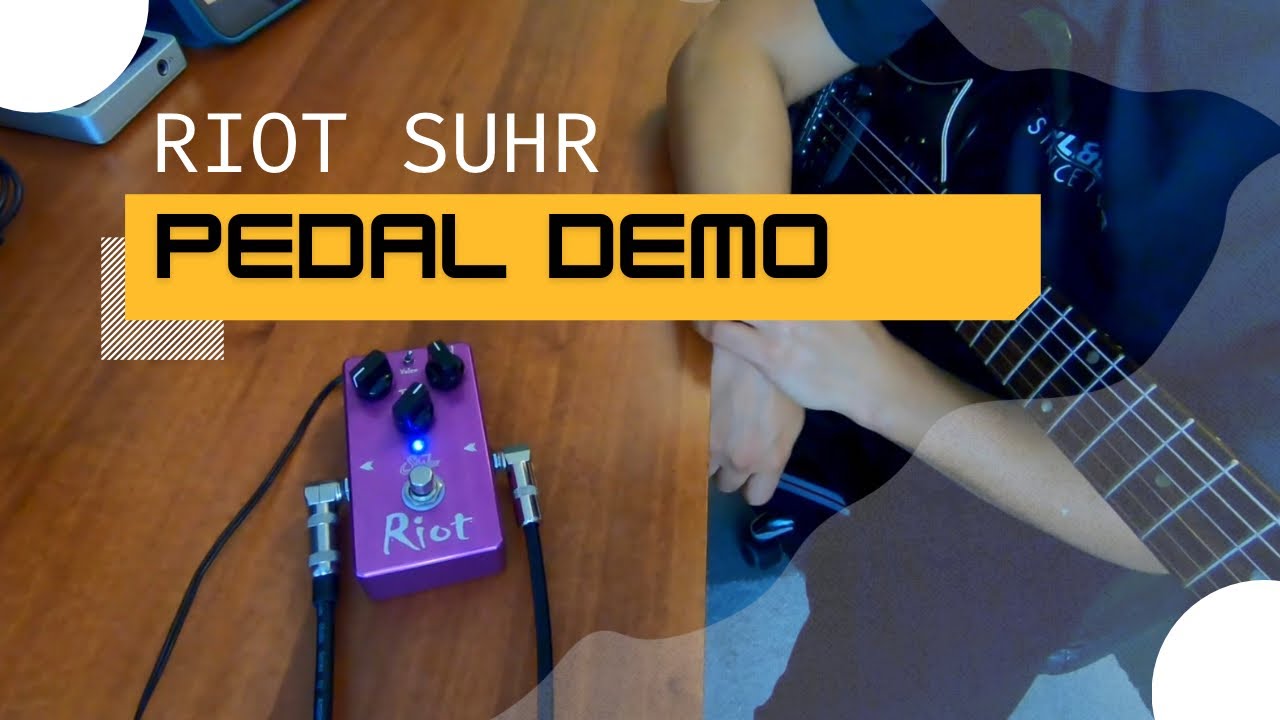 Demo y configuración pedal Riot Suhr - YouTube