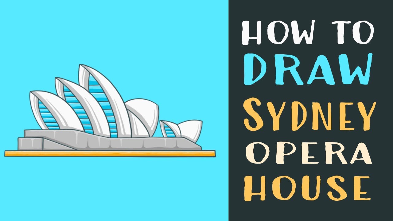 How to Draw the Sydney Opera House | Digitally | Adobe Fresco | I-Pad ...