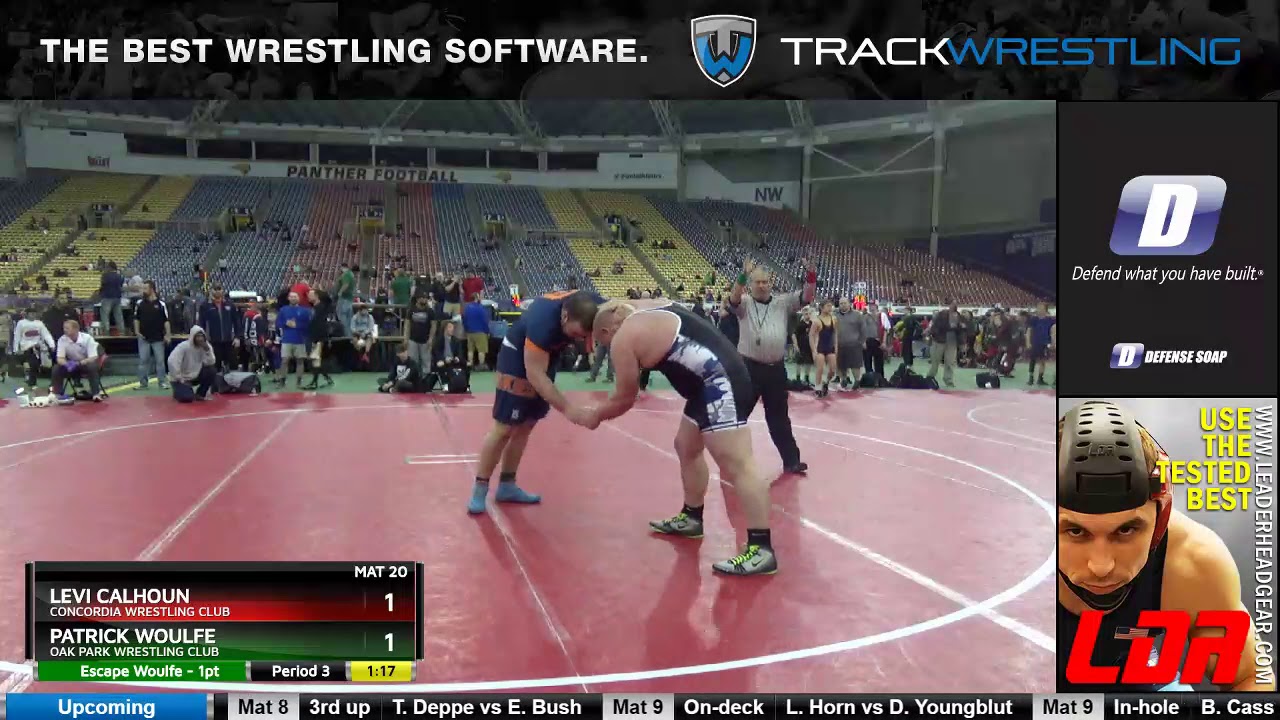 Masters A 286.6 Levi Calhoun Concordia Wrestling Club Vs Patrick Woulfe ...