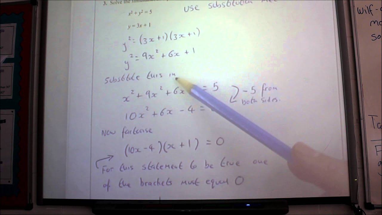 Simultaneous Equation Questions Higher GCSE YouTube simultaneous-equation-questions-higher-gcse-youtube