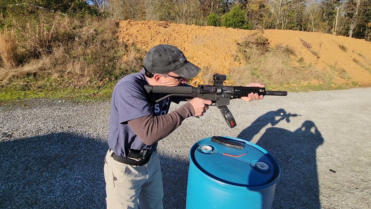 Full Auto AR with 22lr conversion - YouTube