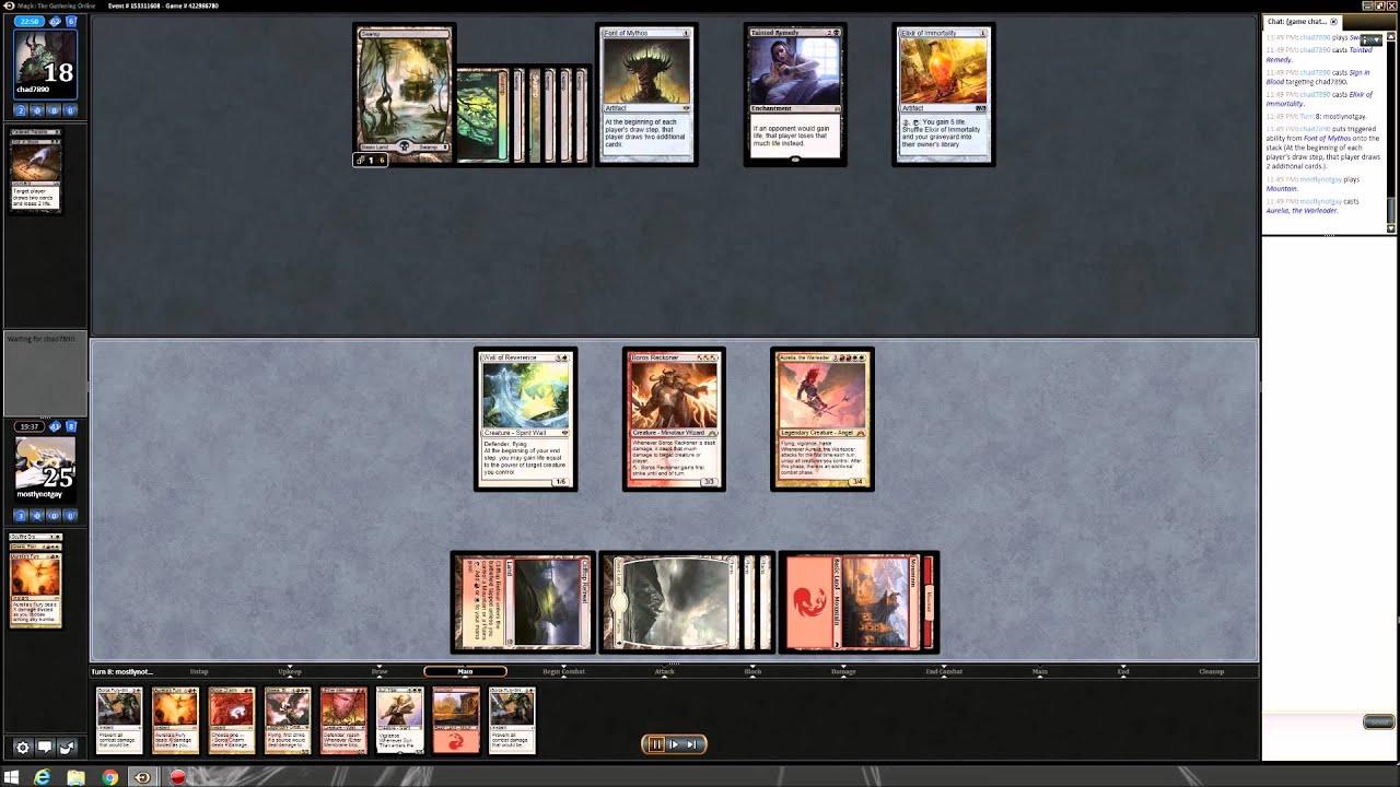 MTG Online: MB vs. Tainted Remedy deck - YouTube