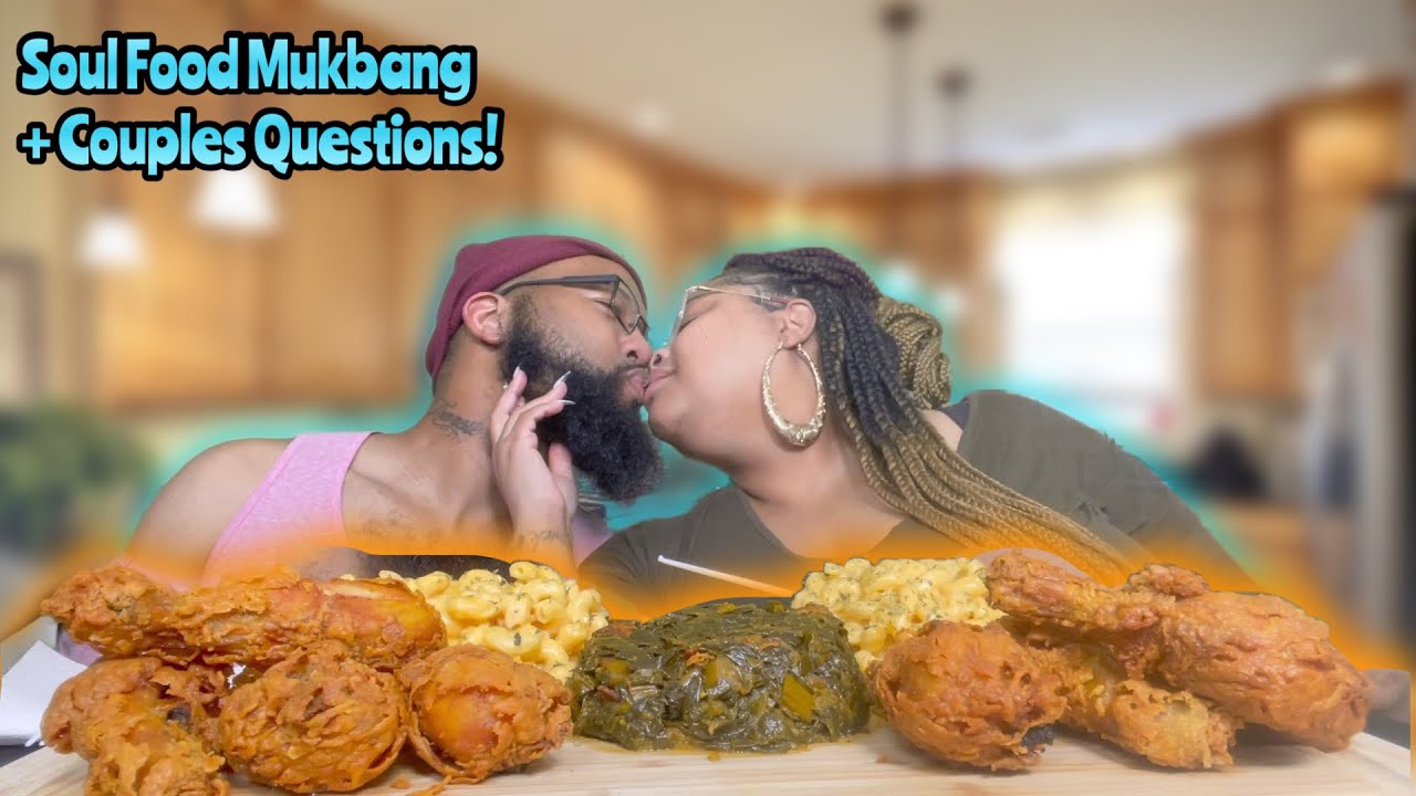 SOUL FOOD MUKBANG! FRIED CHICKEN|MACARONI AND CHEESE|COLLARD GREENS ...