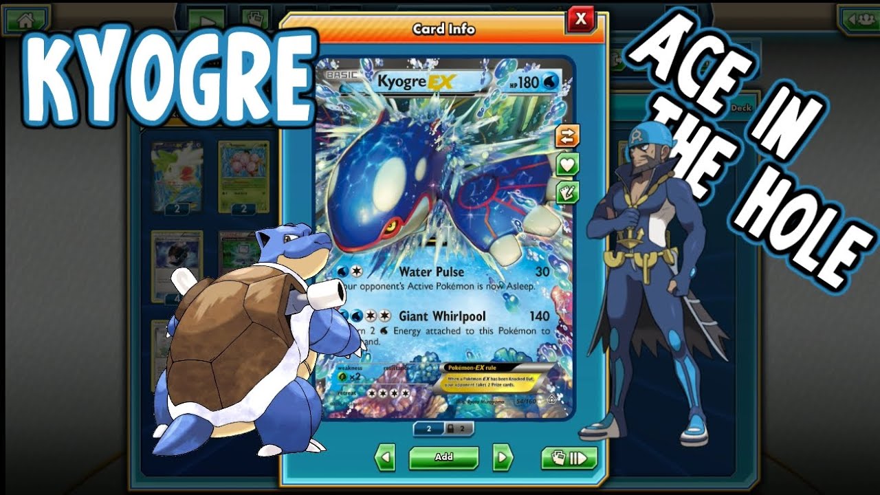 Kyogre Archie's Blastoise Deck! | Pokémon TCGO series - YouTube