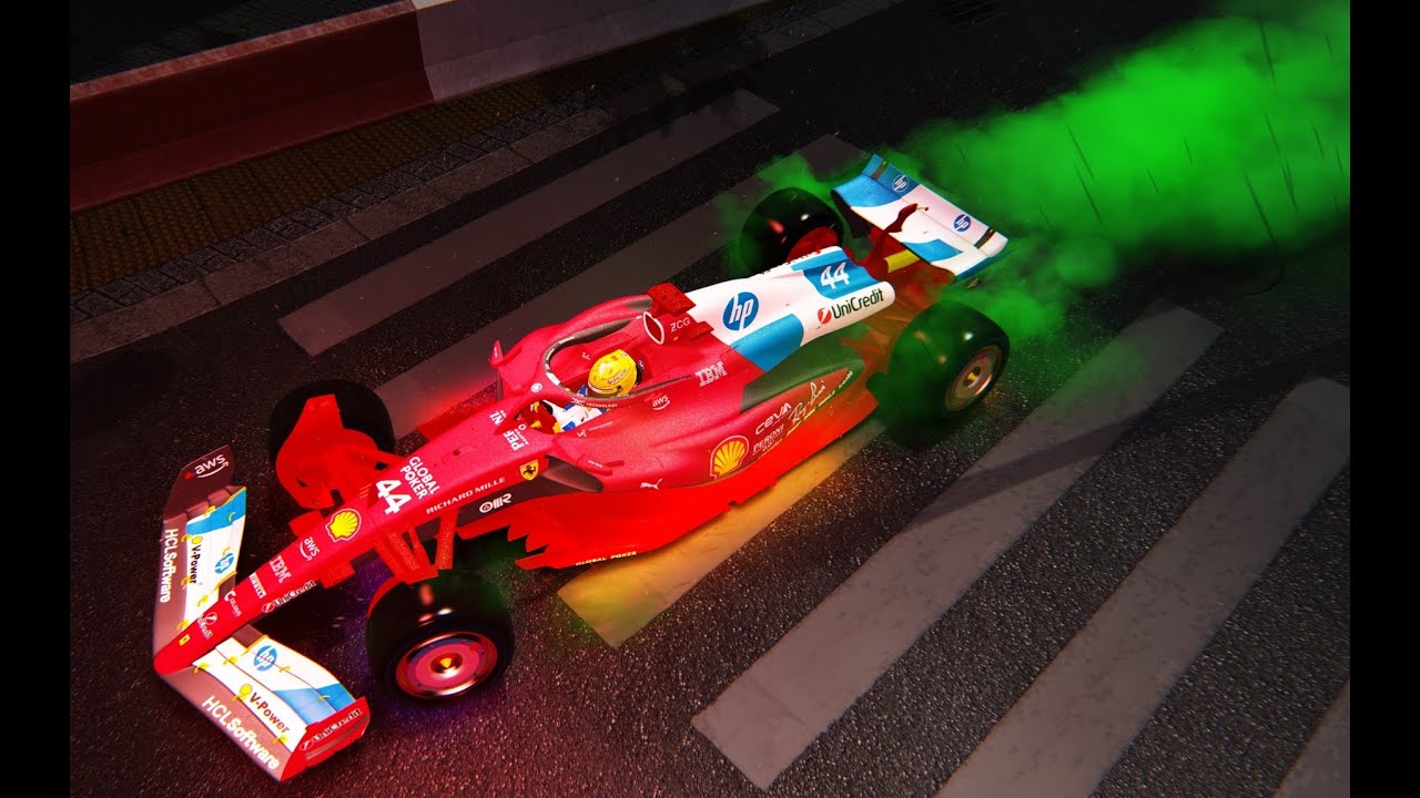 Lewis Hamilton/2025 Ferrari F1 SF-25 Miami Livery/Lihpao Racing Park ...