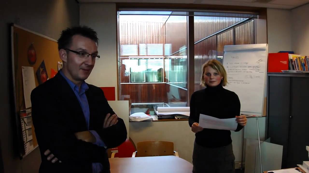 Cindy Marsman en Frank Bouwmeester vlak voor de lunch bij de Gemeente ...