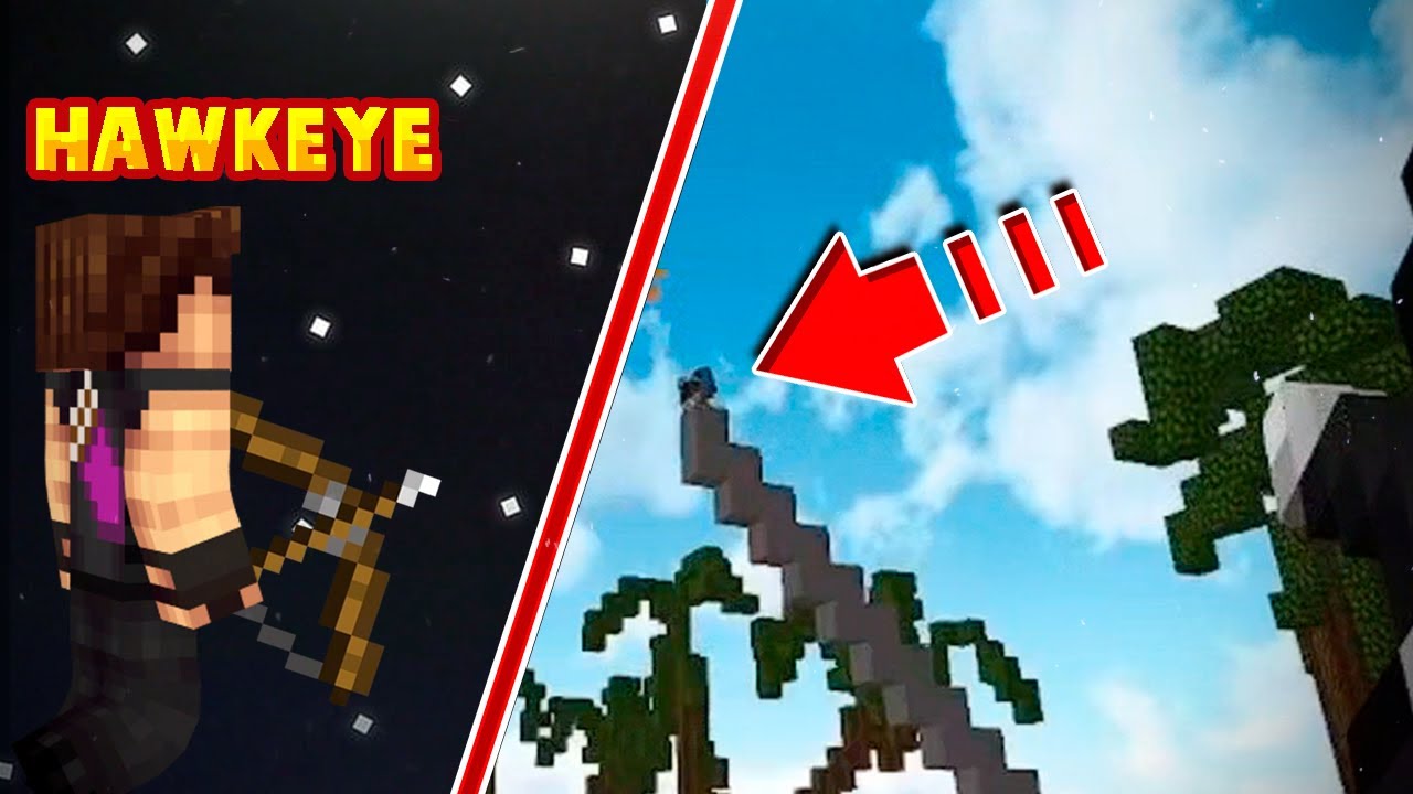 Minecraft SkyWars pero soy Hawkeye - YouTube