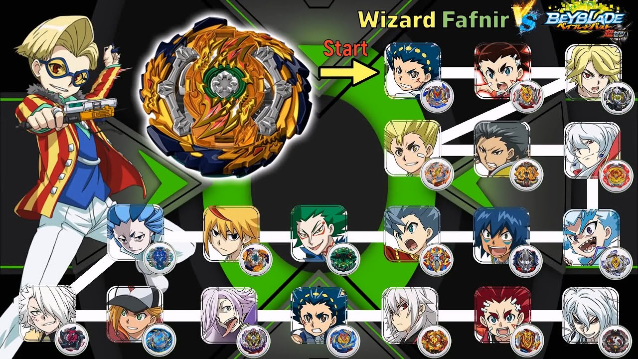 [Wizard Fafnir VS ALL Beyblade Burst Cho-Z Marathon Battle ] ベイブレードバースト ...