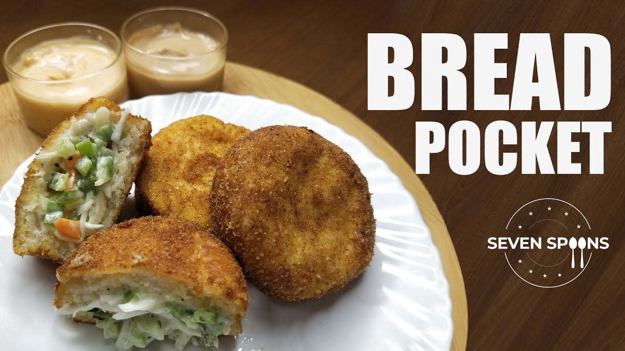 Bread Pockets|Quick Snack|Easy Bread Recipe|Bread stuffed with Veggie ...