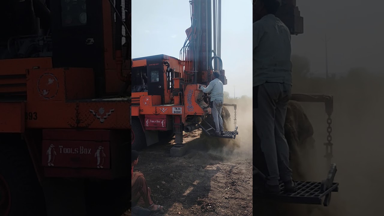Borewell digging in Maharashtra. Ahmednagar pathardi borewell digging ...